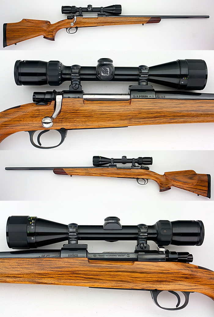 INTERARMS ZASTAVA MARK X MAUSER BOLT ACTION RIFLE .270 WINCHESTER W/SCOPE