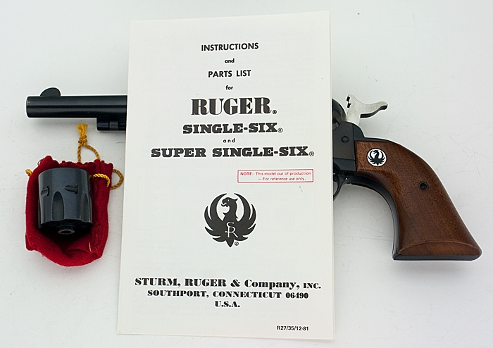 Sturm Ruger Old Model Single Six Revolver .22 Lr & Magnum 6-1/2 Inch ...