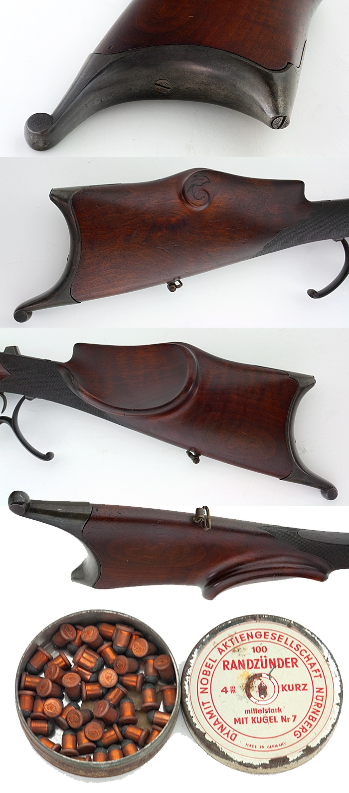 Antique German Zimmer Schutzen Target Rifle With Set Triggers In 4mm ...