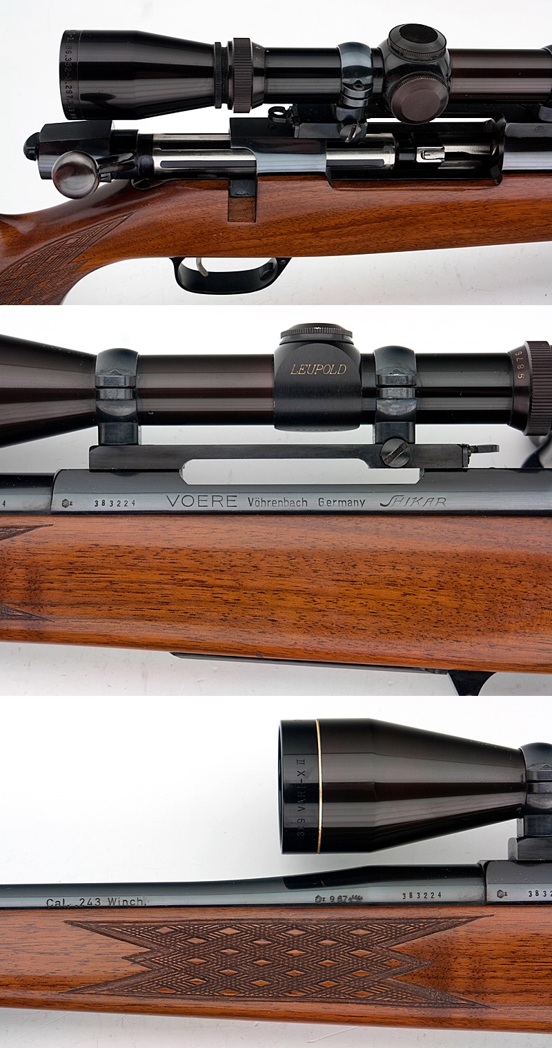 Voere Shikar Bolt Action Rifle .243 Win With Leupold Scope & Nice Wood ...
