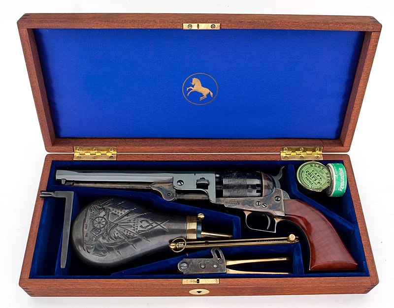 Colt 1851 Navy Commemorative Percussion Revolver 36 Cal Display Case ...