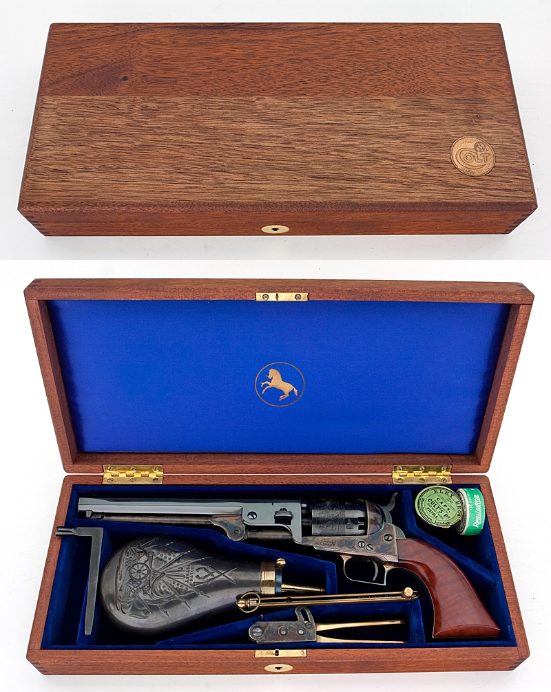 Colt 1851 Navy Commemorative Percussion Revolver 36 Cal Display Case ...