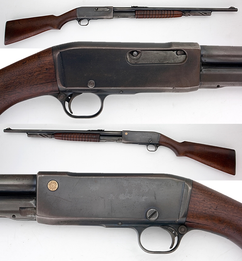 Remington Umc Model 14 Pump Rifle .25 Rem Mfg 1919 C&R Ok For Sale at ...