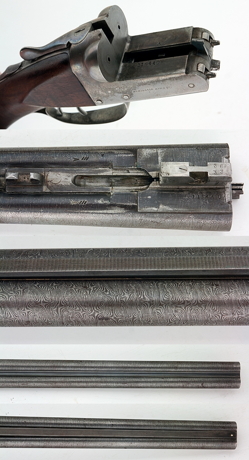 Remington 1894 Hammerless Grade A Side-By-Side 12-Ga Shotgun Damascus ...