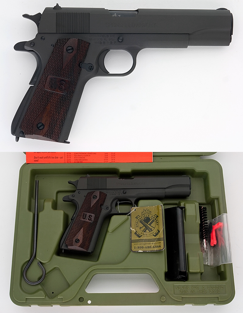 Springfield Armory Model 1911 A1 Gi Semiauto .45 Acp Pistol Excellent ...