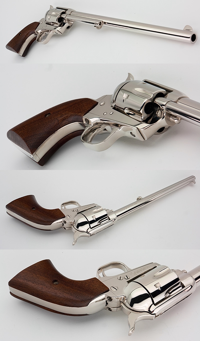 COLT SAA BUNTLINE SPECIAL - NICKEL REVOLVER 12 INCH BARREL 44 SPL ...