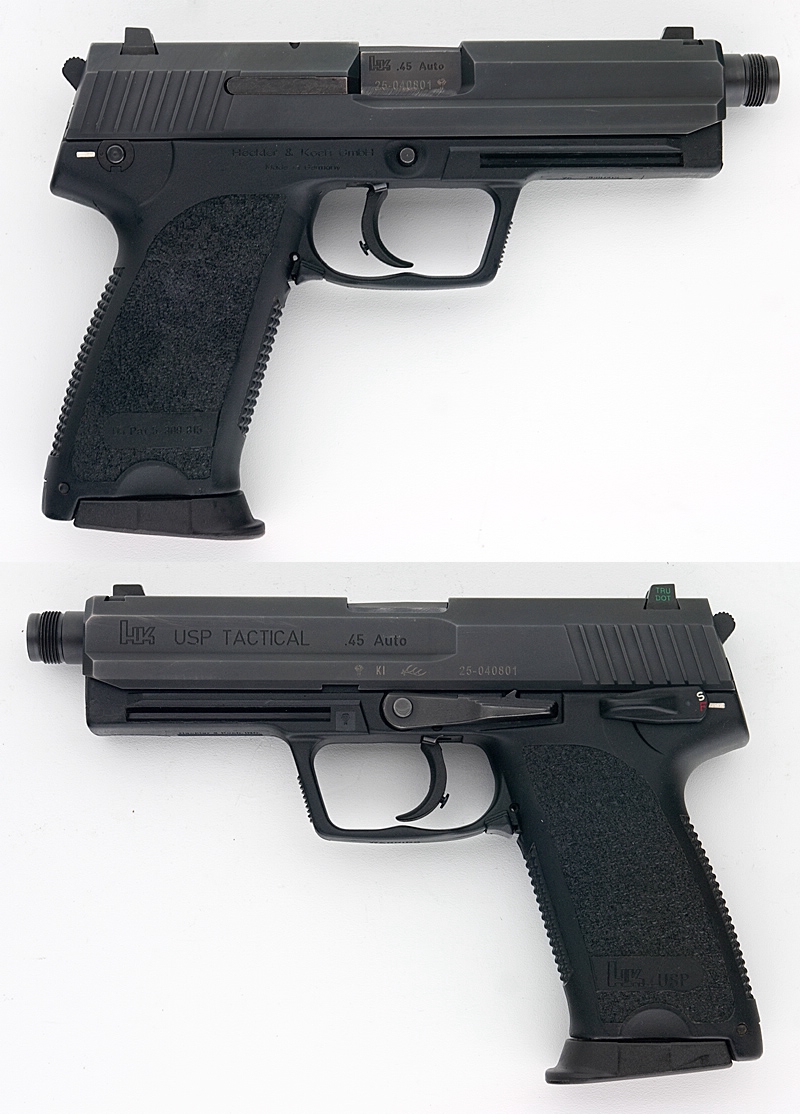 Heckler & Koch Hk Usp Tactical .45 Semiauto Full-Size Pistol Excellent ...