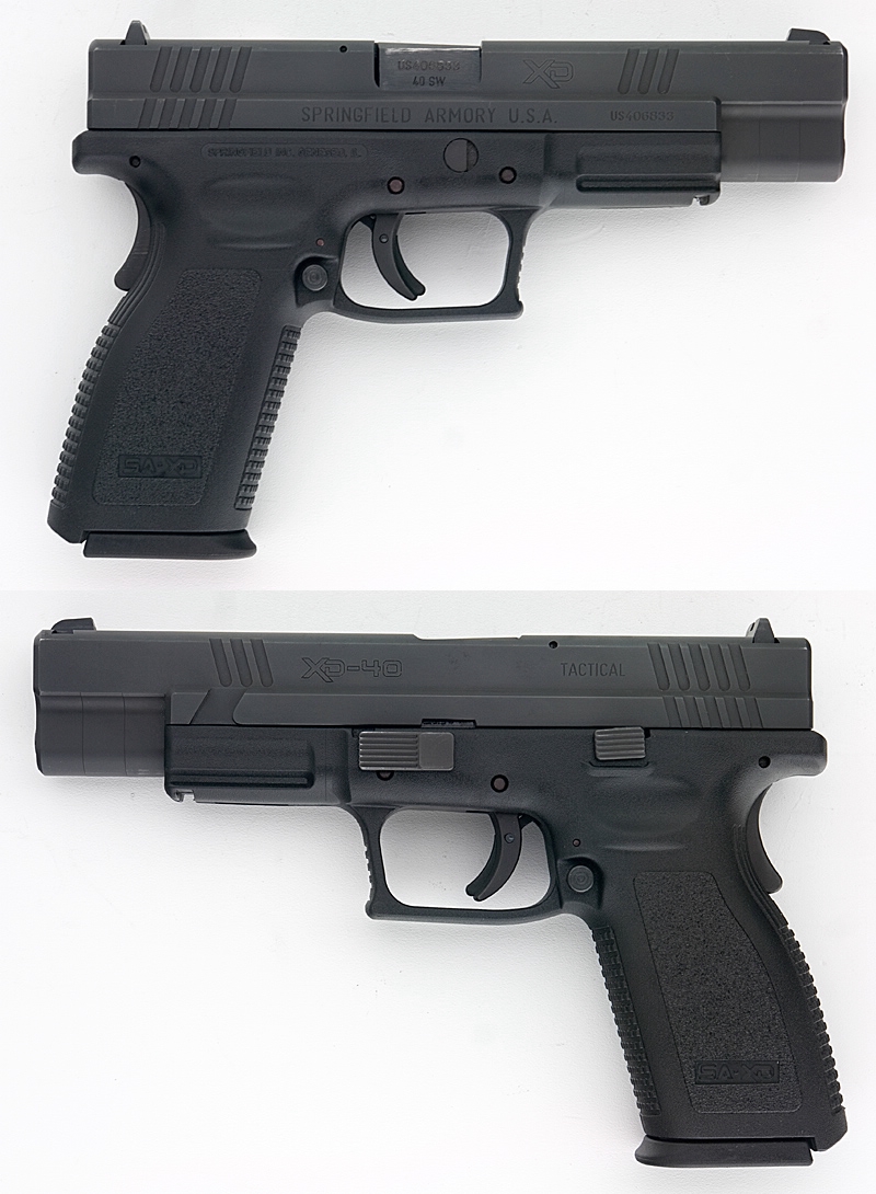 Springfield Xd-40 Tactical Full-Size 5 Inch Barrel .40 S&W Semiauto ...