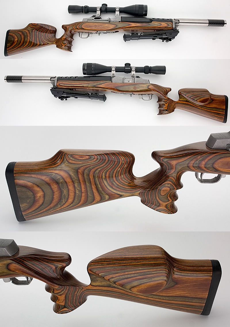 Sturm Ruger Mini-14 Stainless Rifle 223 W/Scope, Bipod, Wilson Barrel ...