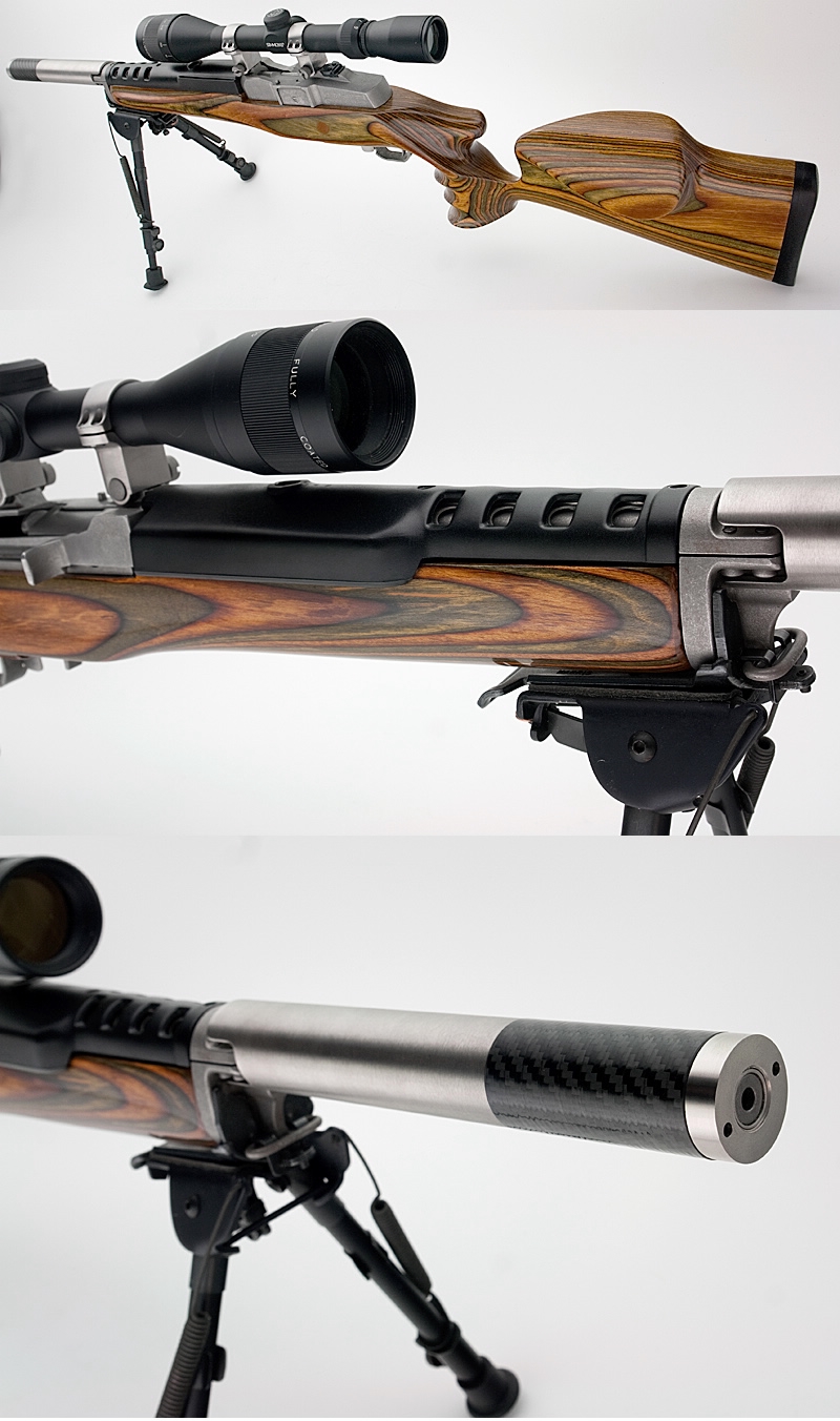 Sturm Ruger Mini-14 Stainless Rifle 223 W/Scope, Bipod, Wilson Barrel ...