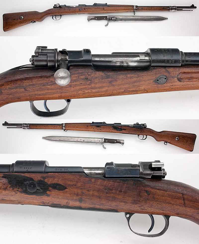 German Mauser Gew 98 Rifle 8mm Made 1906 Include Bayonet C&R Ok For ...