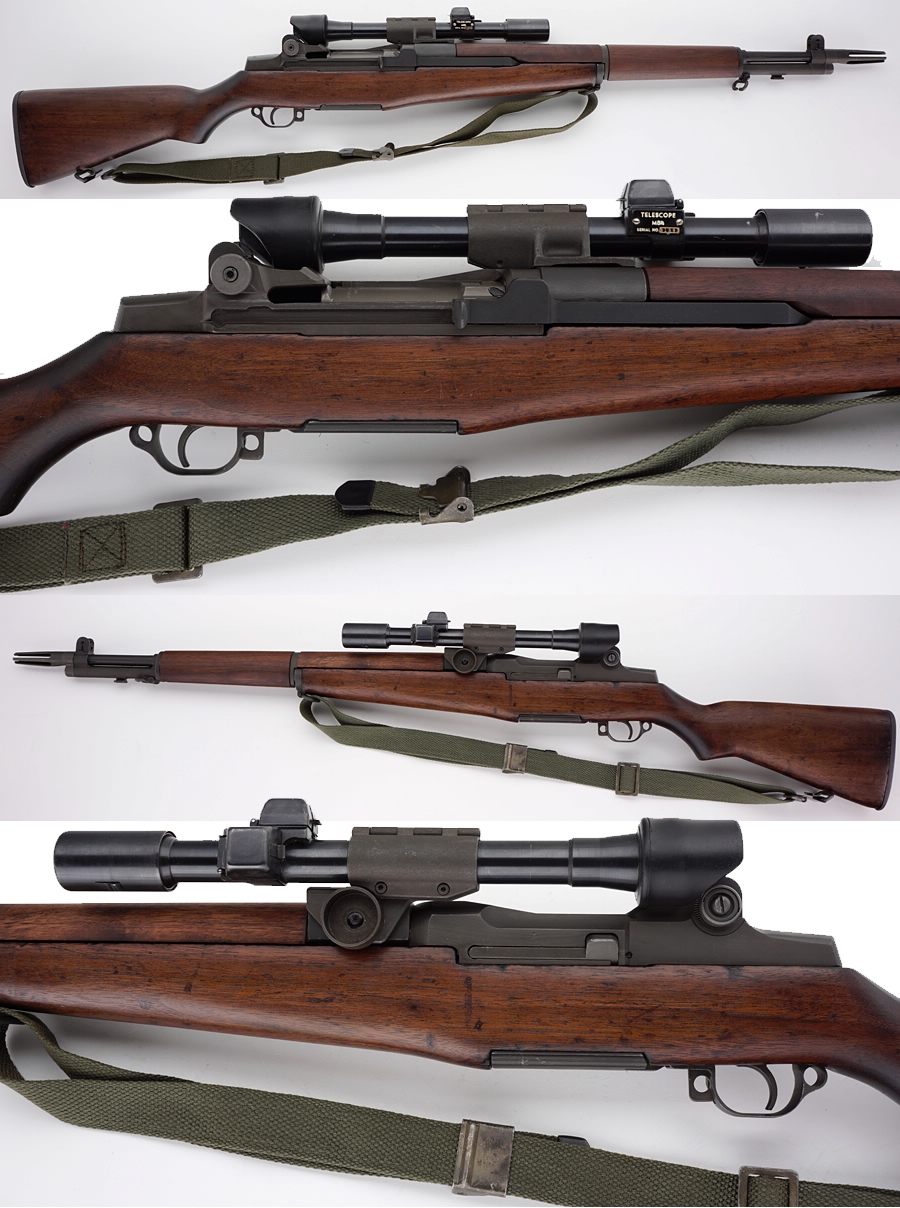 Springfield Armory M1d Garand 30-06 Rifle With Scope & Case Mfg 1944 C ...