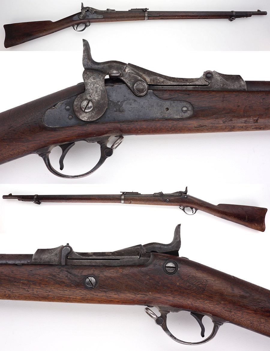 U.S. Springfield Model 1884 Trapdoor Cadet Rifle 45-70 Sharp Cartouche ...