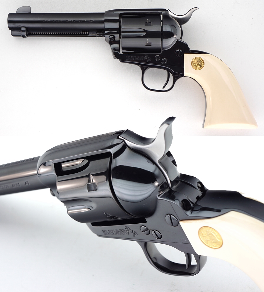 Colt Custom Shop Saa Revolver 4-3/4 Barrel Ivory Grips .45 Colt Minty ...