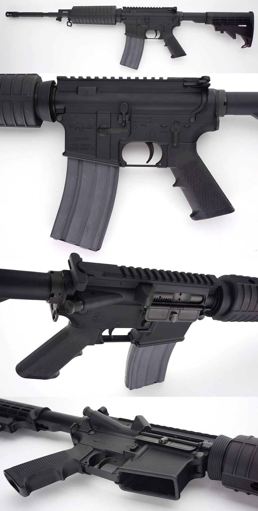 Cmmg Mod4-Sa Ar-15 W/Flattop Collapsible Stock 5.56 .223 Ar15 Semiauto ...