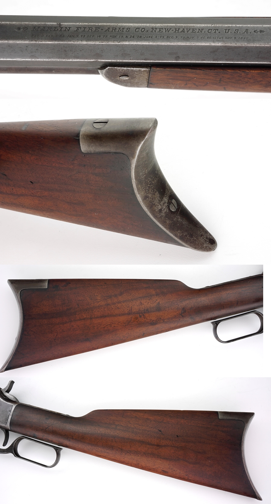 Marlin Model 1881 Lever Action Rifle 38-55 Made 1886 No Ffl Needed For ...