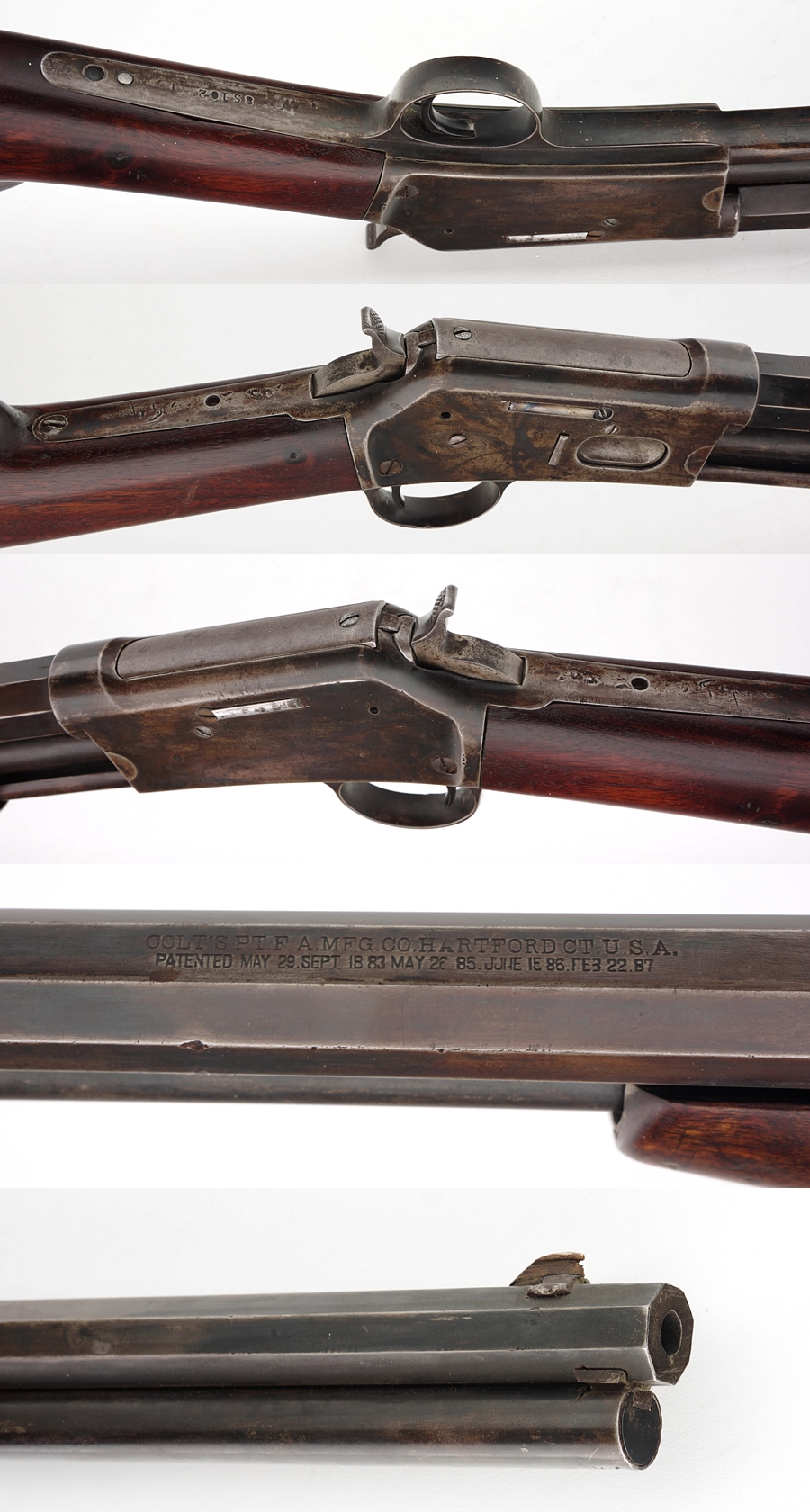 Colt Lightning Medium Frame Pump Rifle .32-20 Cal Mfg 1890 C&R Ok For ...