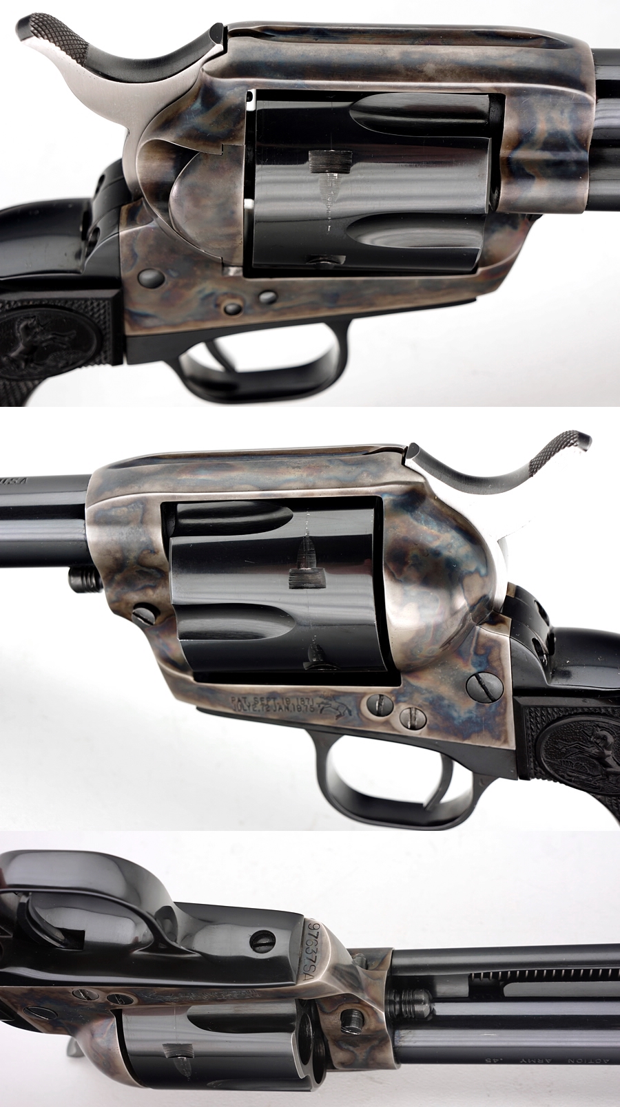 Colt Saa 3rd Generation Revolver With Two Cylinders .45 Lc/.45 Acp W ...