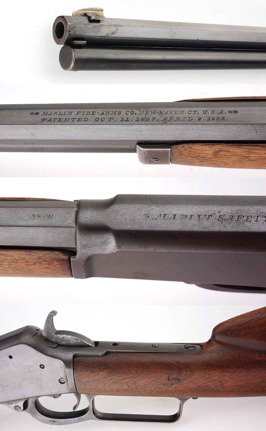 Marlin Model 1889 Lever Action Rifle .38-40 Made 1890 No Ffl Needed For ...