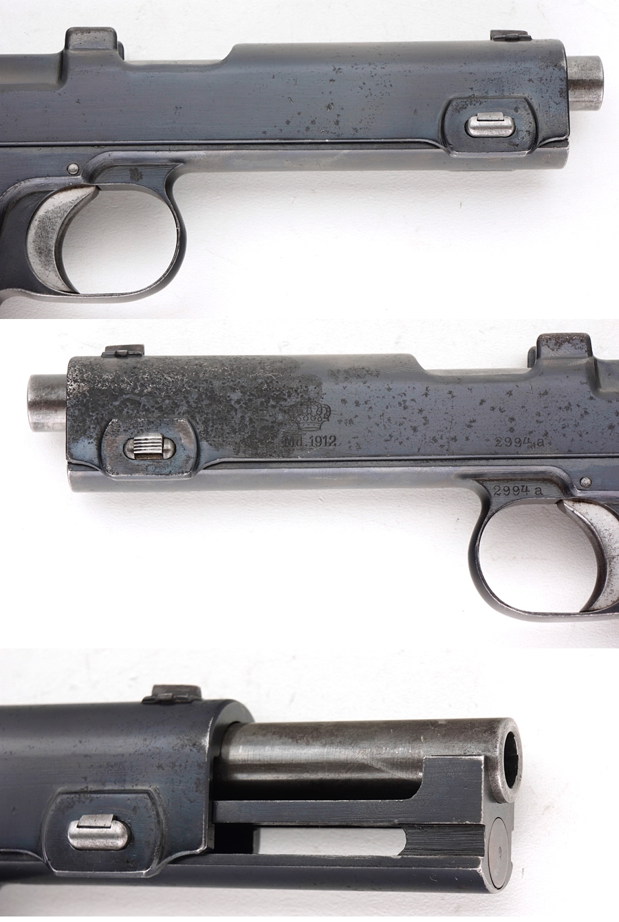 Wwi Steyr-Hahn Austrian Model 1912 Semiauto Pistol 9x23 Mm Mfg 1913 C&R ...