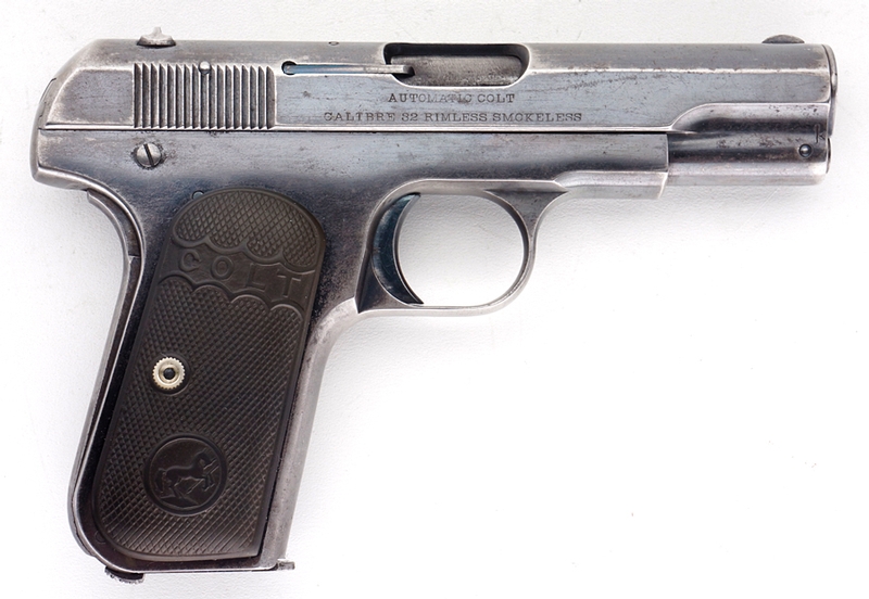 Colt 1903 Hammerless Pocket Type Ii 32 Acp Semiauto Pistol Made 1909 C ...
