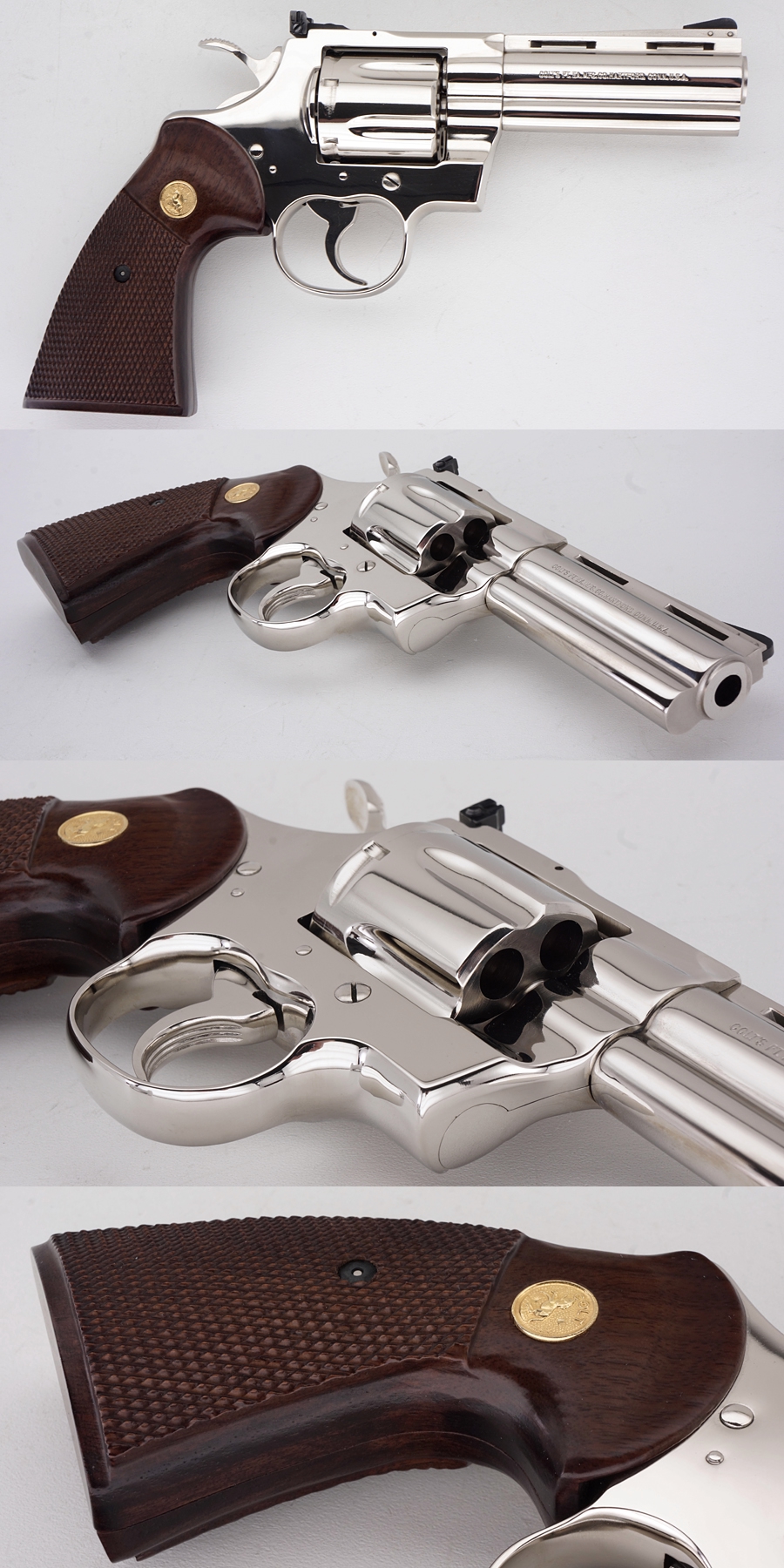 COLT PYTHON 357 MAGNUM NICKEL 4 INCH REVOLVER MADE 1978 IN BEAUTIFUL ...
