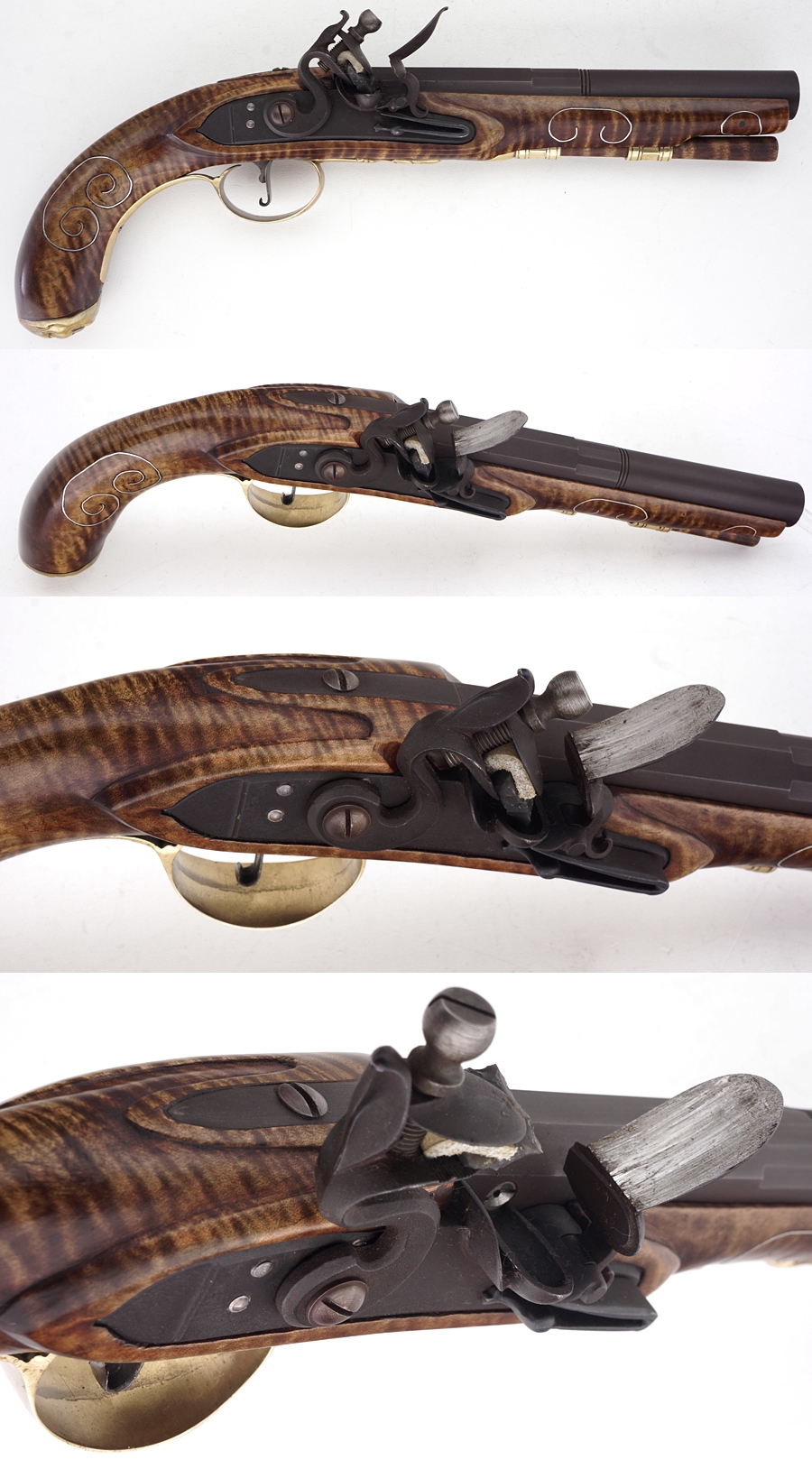 J.P. Gunstocks Custom Flintlock .50 Cal Pistol Very Nice No Ffl Needed ...