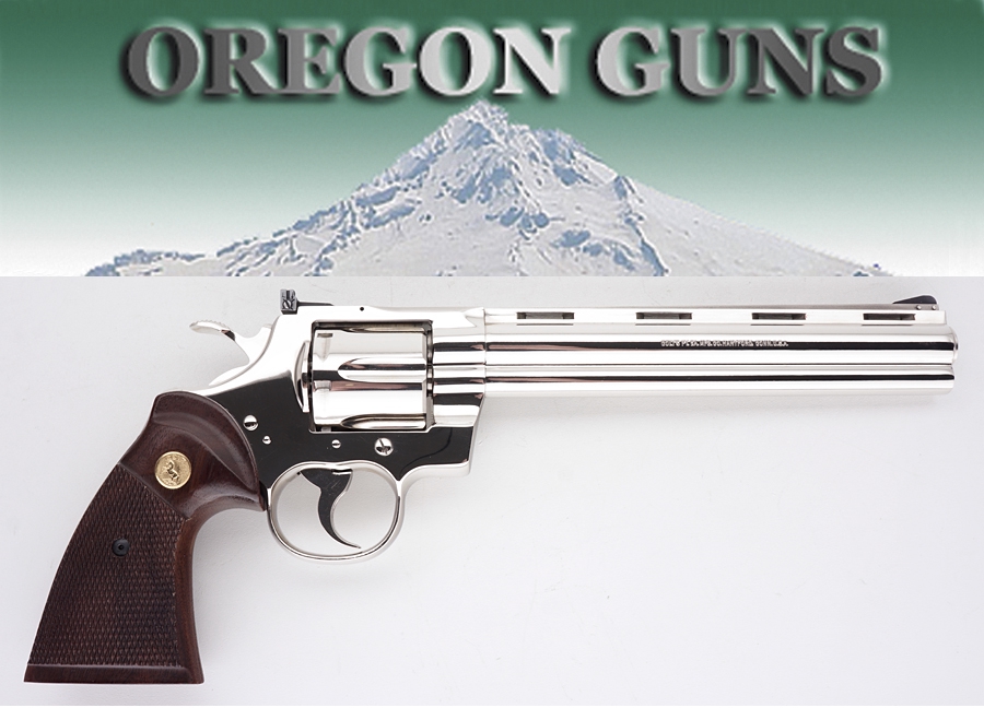 Colt Python 357 Magnum Nickel 8 Inch Revolver Made 1980 In Minty ...