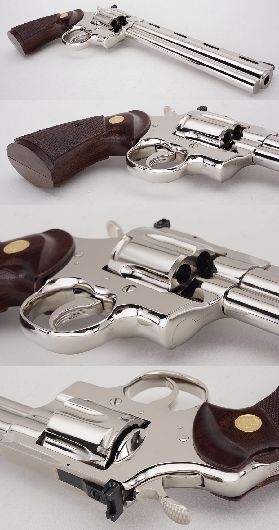 Colt Python 357 Magnum Nickel 8 Inch Revolver Made 1980 In Minty ...