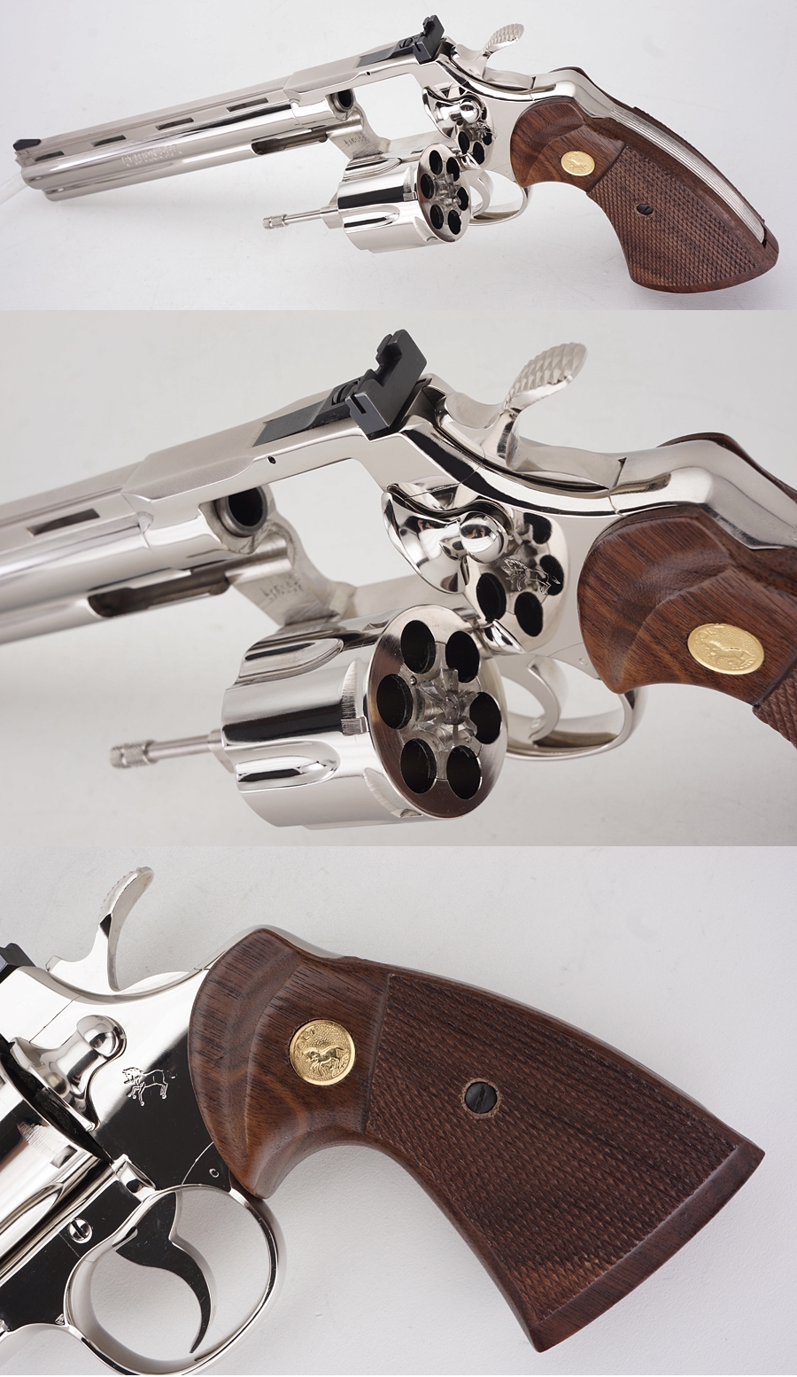 Colt Python 357 Magnum Nickel 8 Inch Revolver Made 1980 In Minty ...