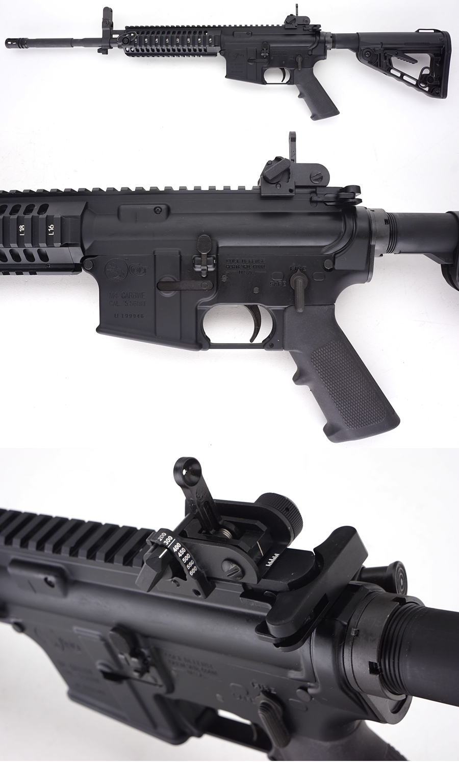 Colt Ar-15 M4 Le Carbine 6940 Monolithic Ar15 Quad Rail 5.56 Nato Nib ...