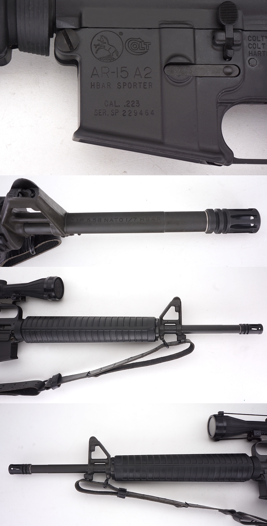Colt Ar-15 Sporter Delta Hbar Semiauto Rifle Cal .223 W/Case & Scope ...