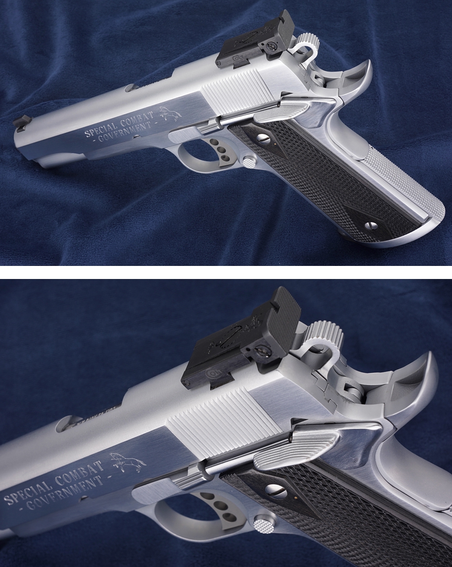 Colt 1911 Special Combat Govt Competition Hard Chrome .45 Acp Pistol ...