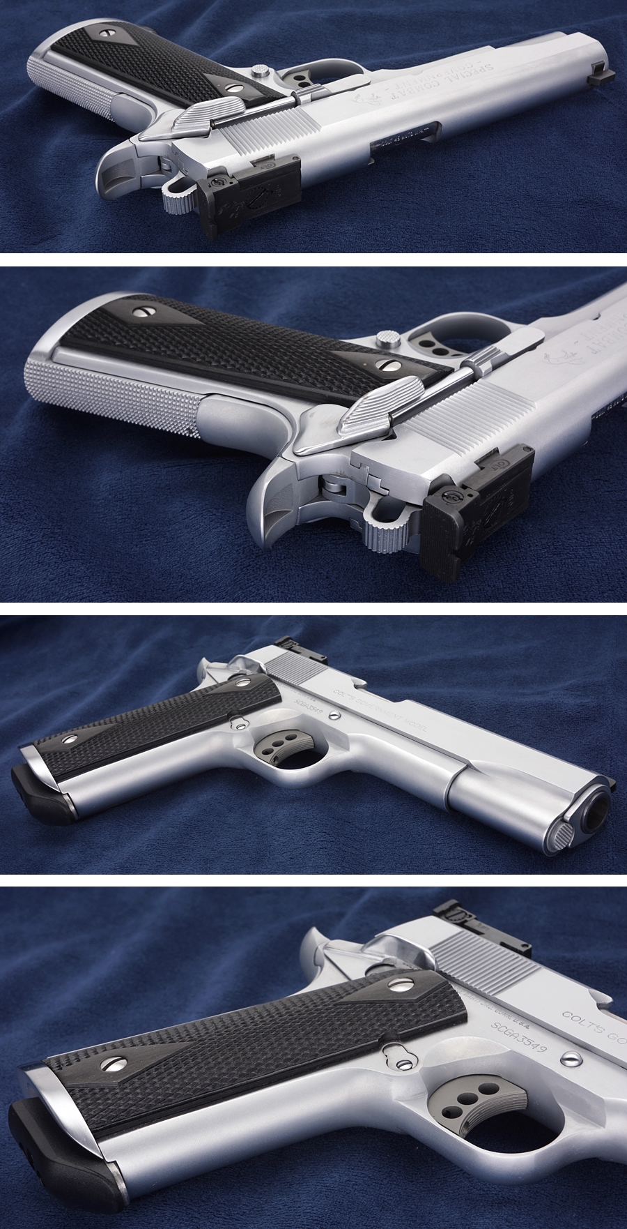 Colt 1911 Special Combat Govt Competition Hard Chrome .45 Acp Pistol ...
