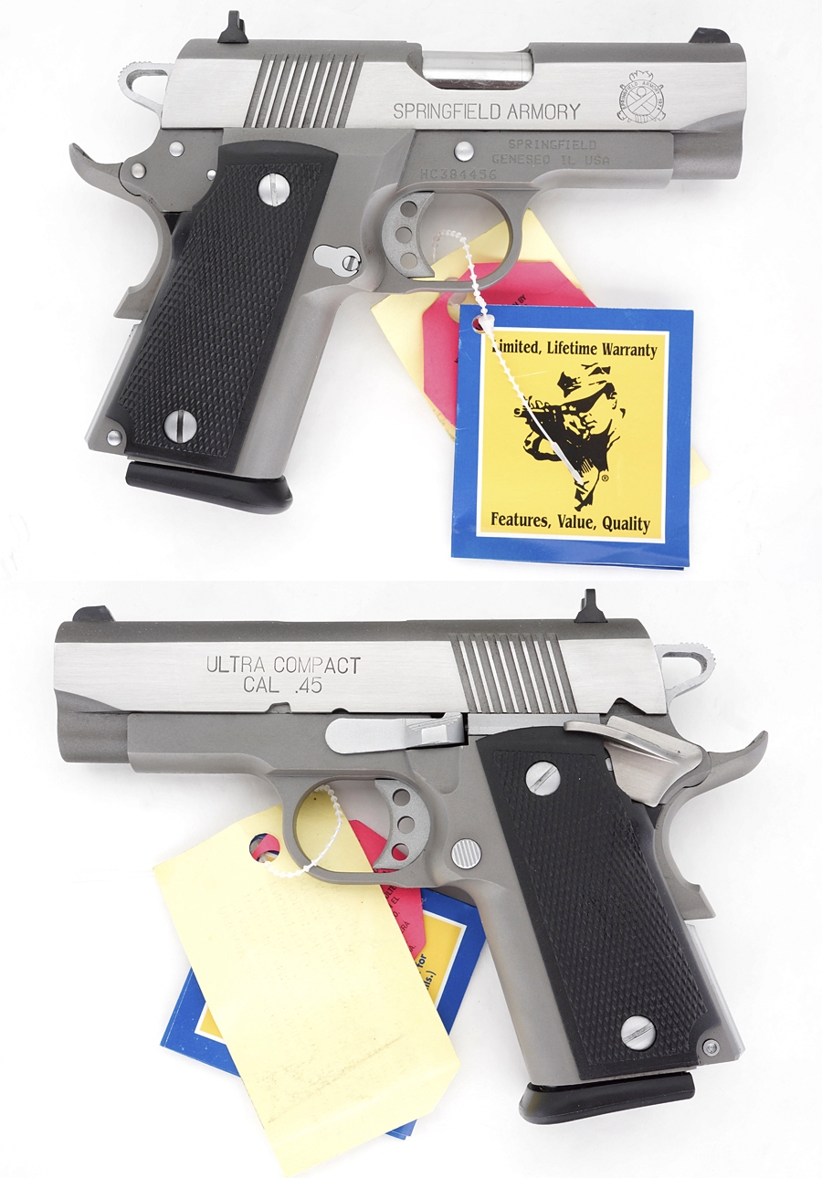 Springfield Armory 1911-A1 Ultra Compact Stainless Steel .45 Acp Pistol ...