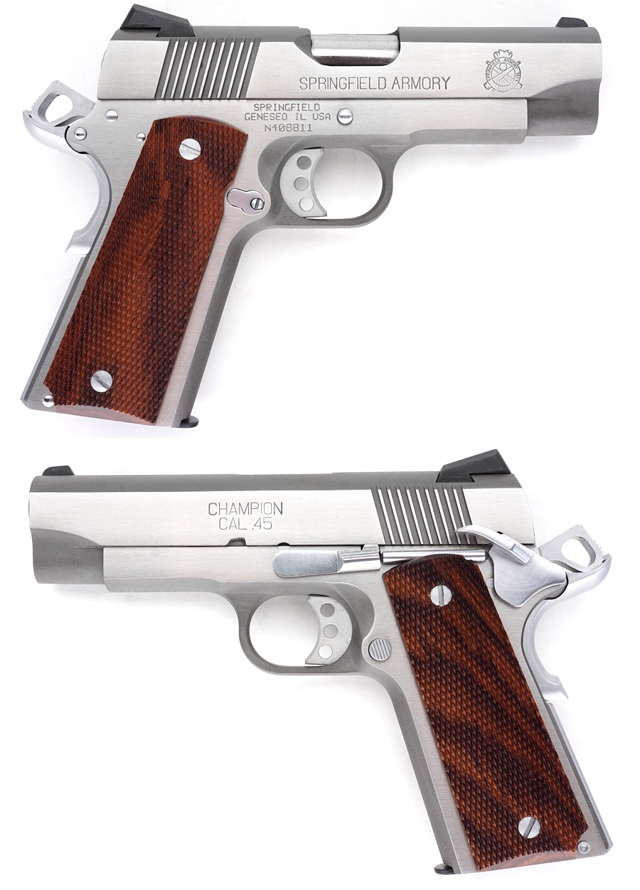 Springfield Armory 1911-A1 Stainless Custom Champion .45 Acp Pistol ...
