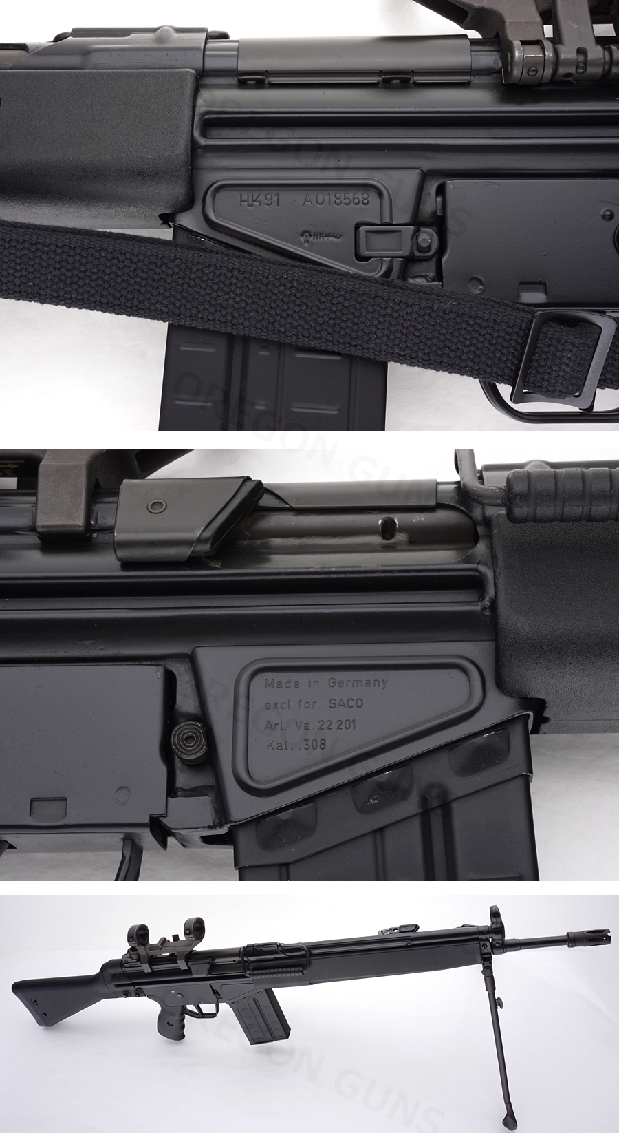 Heckler Koch Hk 91 Semi Rifle .308 Win W/Claw Scope Mount & Extras Sn ...