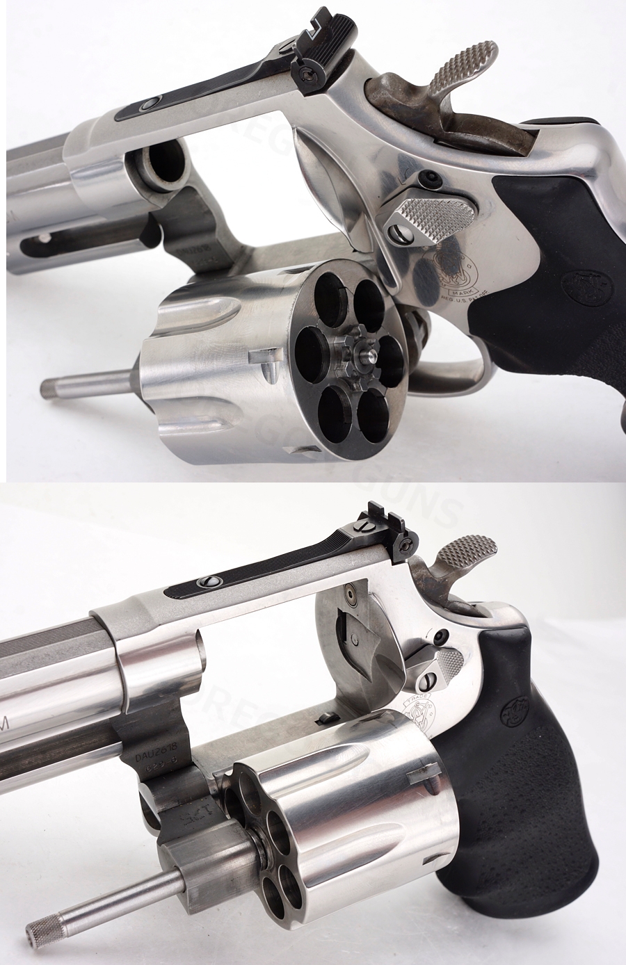 Smith & Wesson S&W 629-6 Stainless Steel 4 Inch Barrel .44 Mag Revolver ...