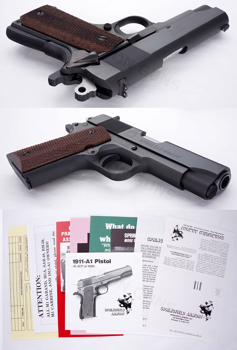 Springfield Armory 1911-A1 Compact 4 Inch Barrel .45 Acp Semiauto ...