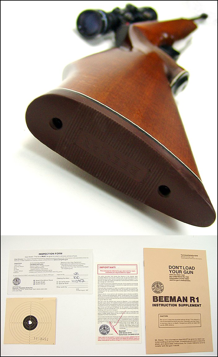 Beeman Model R1 Cal .177 Rifle Mint Condition For Sale at GunAuction ...