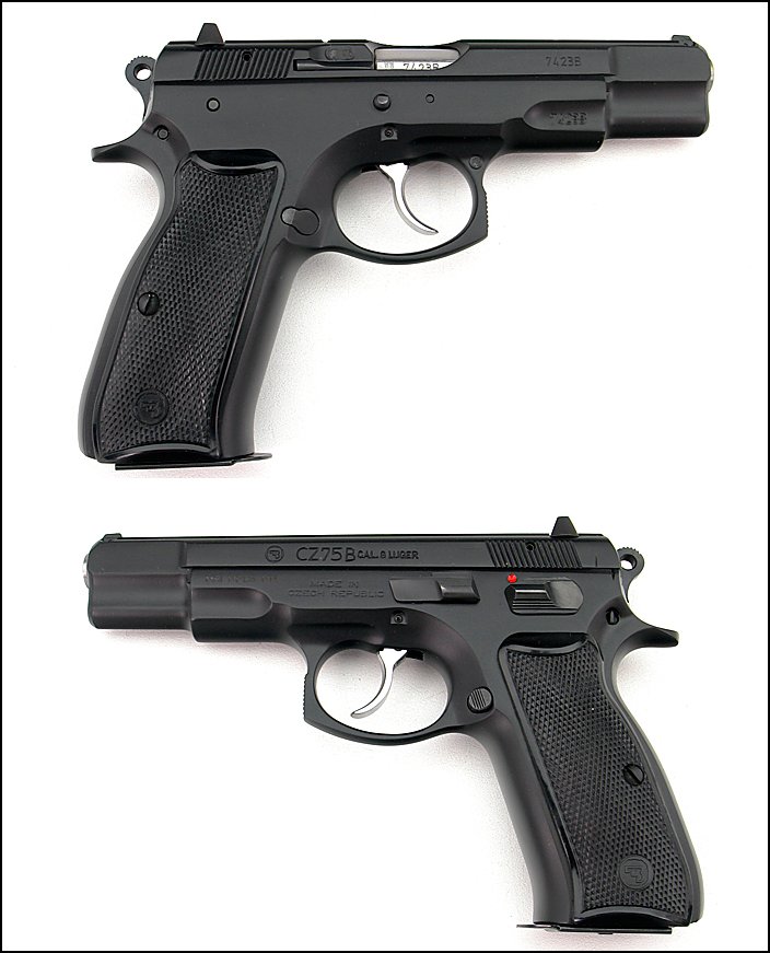 Cz 75-B (Ceská Zbrojovka) Classic Compact Pistol 9mm With Carry Holster ...