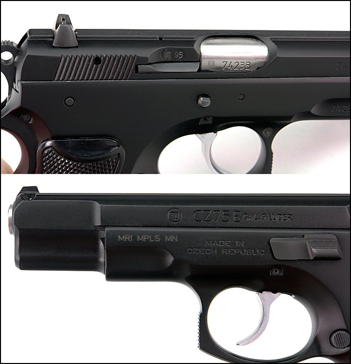 Cz 75-B (Ceská Zbrojovka) Classic Compact Pistol 9mm With Carry Holster ...