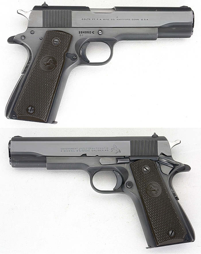 Colt 1911 Bb (Barrel Bushing) Government Model .45 Acp Pistol 1970 For ...