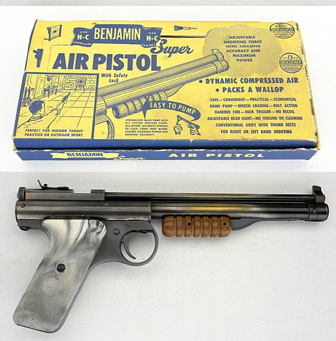 BENJAMIN MODEL 137 SINGLE SHOT 177 PELLET PISTOL