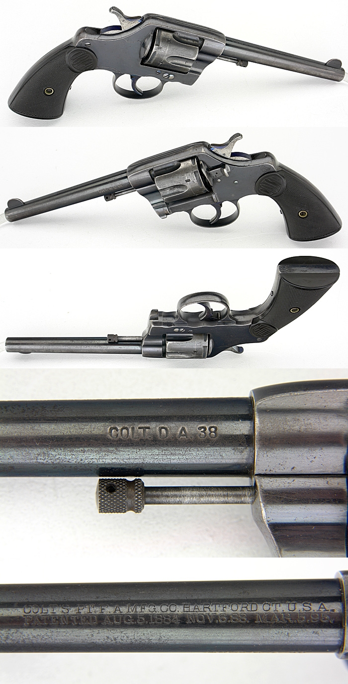 Colt New D.A. Army And Navy Revolver 6 Inch Barrel .38 Colt C&R Ok For ...