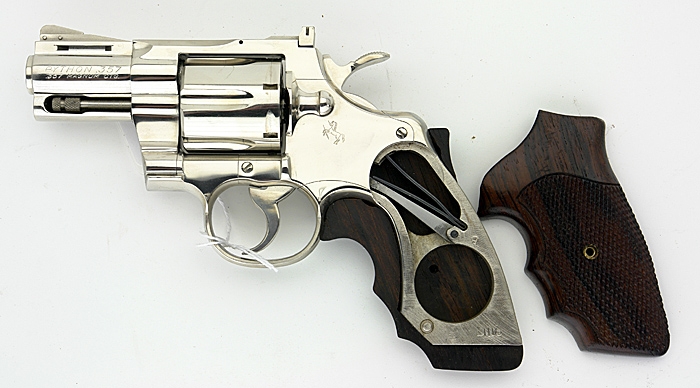 Colt Python 357 Magnum Nickel 2 Inch Revolver Made 1967 In Minty ...