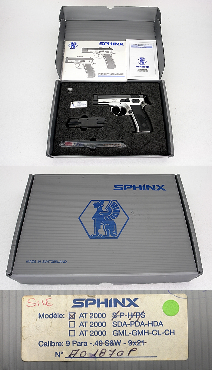 Sphinx At 2000 Compact Police Double Action 9mm Semiauto Pistol Minty ...
