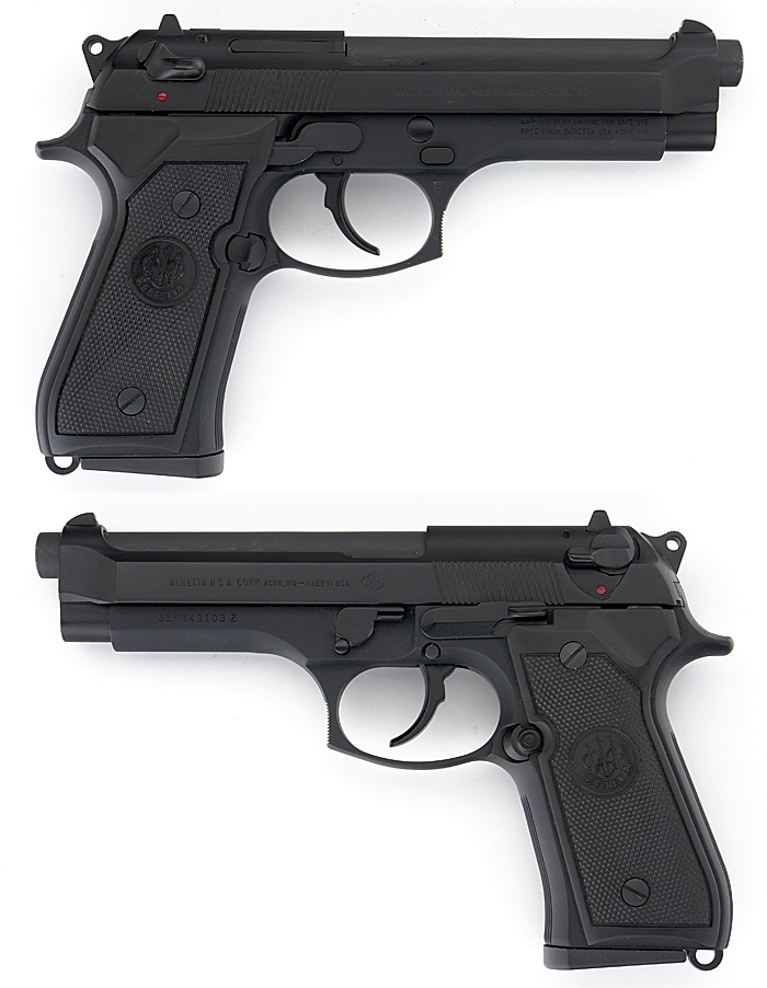 BERETTA 92 FS 9MM SEMIAUTO HANDGUN WITH HOLSTER EXCELLENT CONDITION