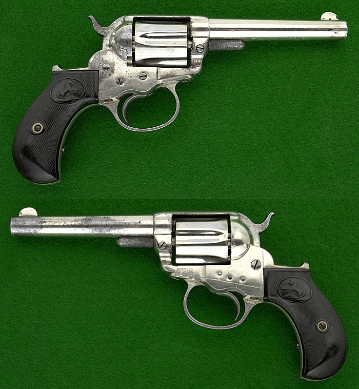 Colt D.A. 38 Model 1877 Lightning Nickel Revolver Mfg 1882 No Ffl ...