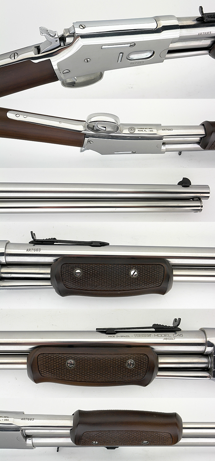 Taurus Model Thunderbolt C45 Stainless Steel Slide Action Rifle 45 Long ...